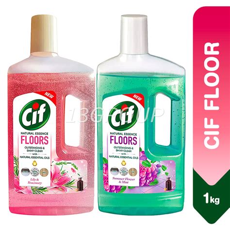 Cif Floor Cleaner Lily Rosemary Summer Flower Mint 1kg Shopee