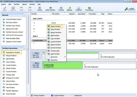 increase bootcamp partition size ppfasr