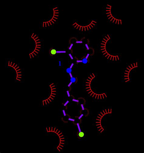 Docked Conformation Of Compound Chlorobiocin In The Binding Site Of Dna