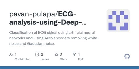 GitHub Pavan Pulapa ECG Analysis Using Deep Learning Classification Of ECG Signal Using