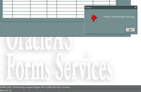 orafaq forum forms annoying form pop ups with frm 42401 messages