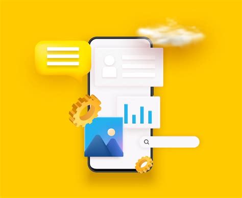 Premium Vector D Ui And Ux Design Useful App Design And Mobile App Interface