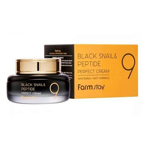 Омолаживающий крем Farm Stay Black Snail & Peptide9 Perfect Cream ...