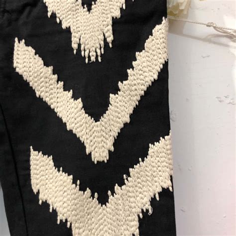 Sass And Bide Size W24 Black Beige Playman Jeans S