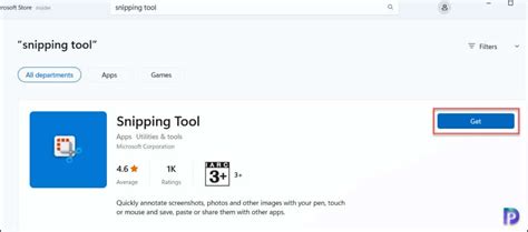 Remove Or Uninstall Snipping Tool From Windows