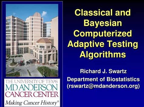 Ppt Classical And Bayesian Computerized Adaptive Testing Algorithms