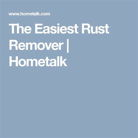 How To Remove Rust In 5 Minutes Cleaning Hack Diy How To Remove Rust Rust Removers How To