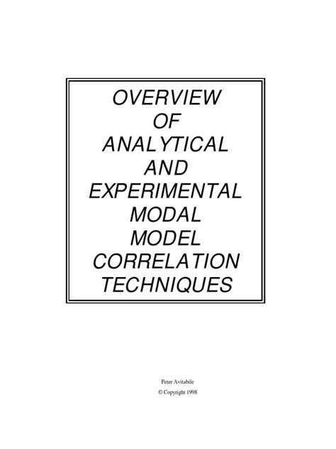 Modal Correlation Pdf Eigenvalues And Eigenvectors Matrix