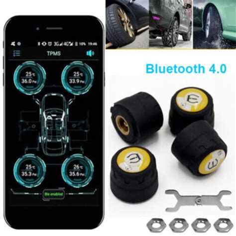 Car Tire Pressure Monitoring System Bluetooth Wireless Tpms Tyre