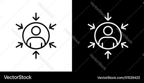 Centric Consumer Icon Set Client Focus Approach Vector Image