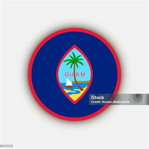 Country Guam Guam Flag Vector Illustration Stock Illustration Download Image Now Abstract