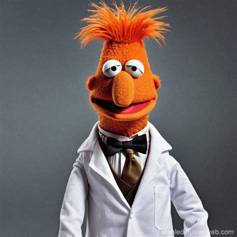 Beaker Muppet Prompts Stable Diffusion Online