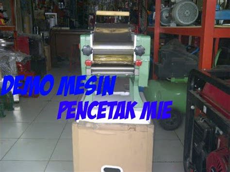 Demo Mesin Pencetak Mie Youtube