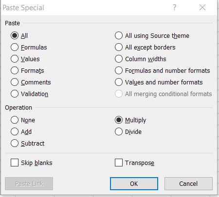 18 GRTMPS And Excel 4 Paste Special Multiply And Divide