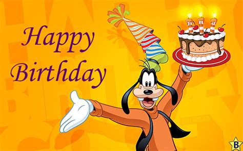 Happy Birthday Disney Goofy Birthday Star