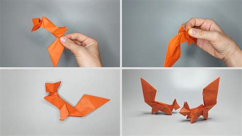 Easy Origami Squirrel Instructions Squirrel Origami Stock
