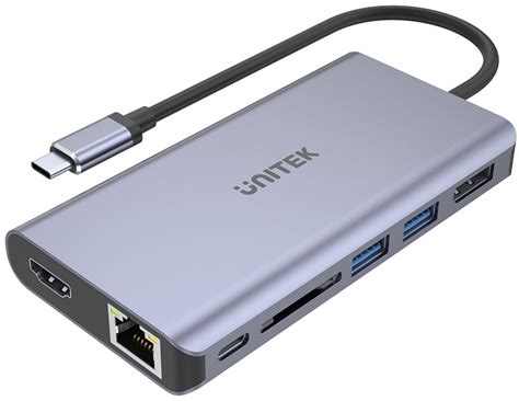 HUB USB TYPE C Unitek D A USB In USB Ethernet Hub USB C Male Upstream X