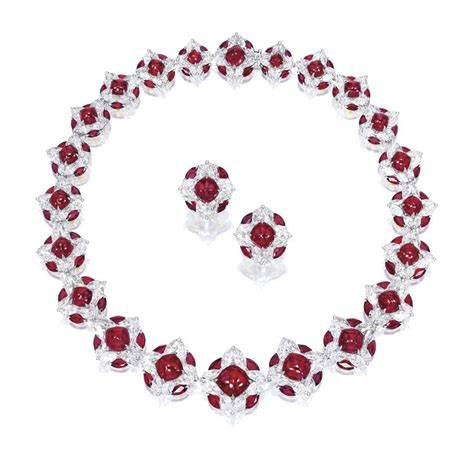 Sparkling Ruby And Diamond Necklace By Faidee
