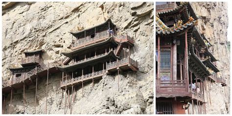 The Hanging Monastery In China A Rare Piece Of Architecture And One Of