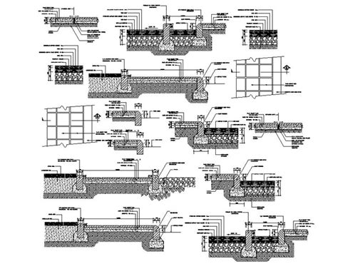 Floor AutoCAD Section Drawing Detailed Construction File