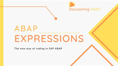 Abap Expressions 7 4 Discovering Abap