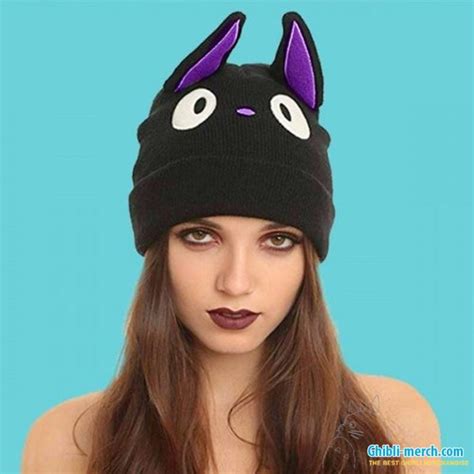 Jiji Cat Beanie With Ears Cosplay Kikis Delivery Service Ghibli