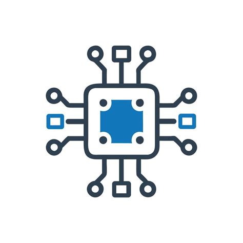 Chip Processor Icon Computer Chip Symbol Cpu Chip Icon Micro Chip