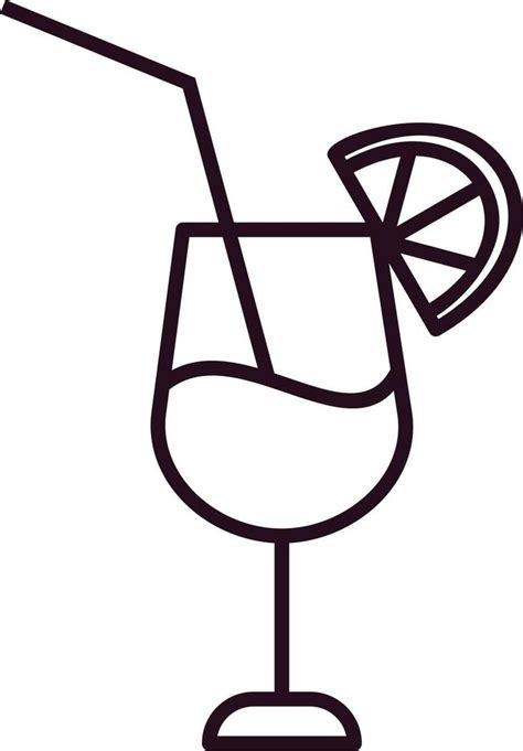 Cocktail Vector Icon 19928760 Vector Art At Vecteezy