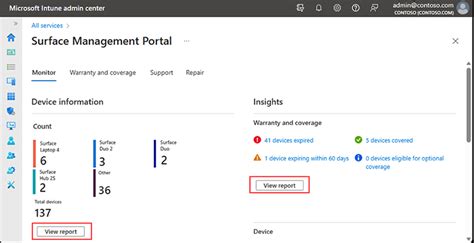 surface management portal surface microsoft learn
