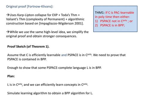 Ppt Constructing Hard Functions From Learning Algorithms Powerpoint
