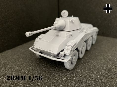 German SdKfz 234 Armoured Car Full Set Turrets Premium Miniatures