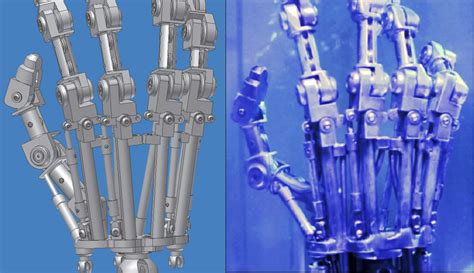 Terminator T 800 Blueprints Page 2 Robot Design Terminator Robot Hand