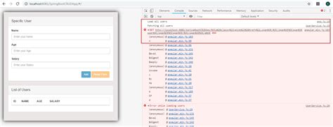 Javascript Error In Calling Rest Services From Angular Js In A Spring Boot Application Stack