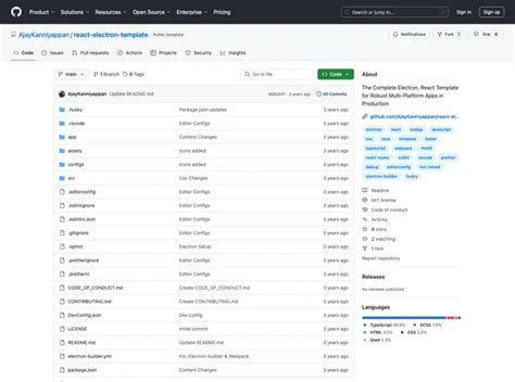 React Electron Template By Ajaykanniyappan A Html Template Built At Lightspeed