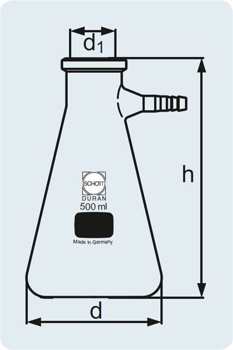 Duran® Filtering Flasks Erlenmeyer Shape With Glass Connection