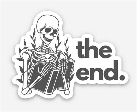 The End Sticker Durable Vinyl Stickers Vinyl