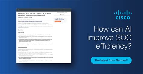 Cisco Security On Linkedin Gartner® Emerging Tech Top Use Cases For Ai