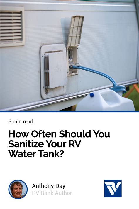 how to properly sanitize your rv water tank