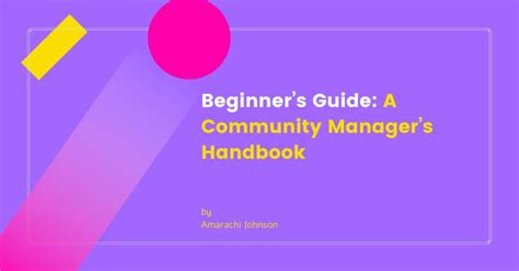 Gordian Etim On Linkedin Beginners Guide A Community Managers Handbook