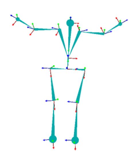 Kinematic Model Used To Convert Marker Positions To Joint Angle Data Download Scientific