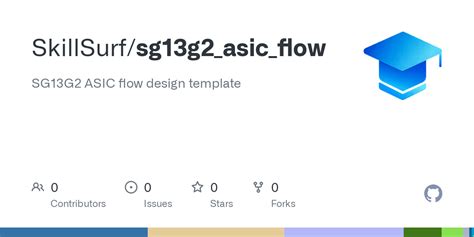 GitHub SkillSurf Sg G Asic Flow SG G ASIC Flow Design Template