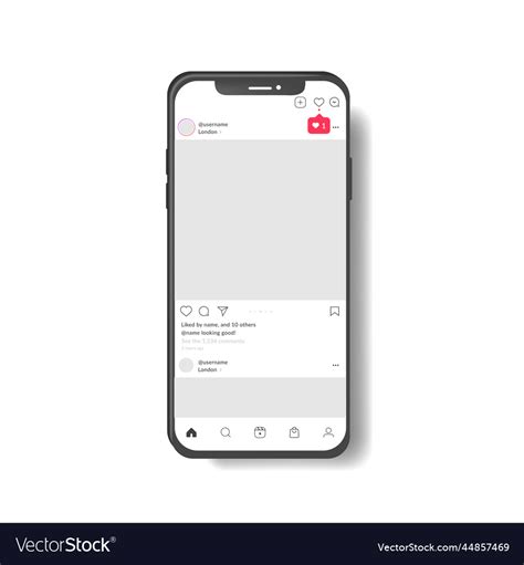 Realistic Smartphone Mockup Device Ui Ux Vector Image