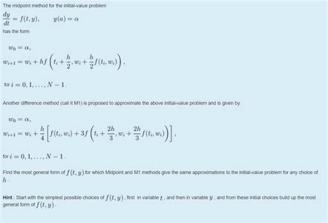 Solved Numerical Analysis Problem Please Explain Solution Chegg