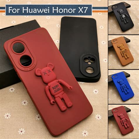 Huawei Honor X Simple Back Silicone Soft TPU Case Cover Casing Phone Mobile Cute Colorful Bear