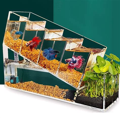 Betta Fish Tank Aquarium Kit Acrylic Material Mini Desktop Small Fish