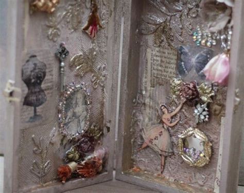 Original Art Assemblage Box Fairy Boudoir Victorian Fairytale Inspired