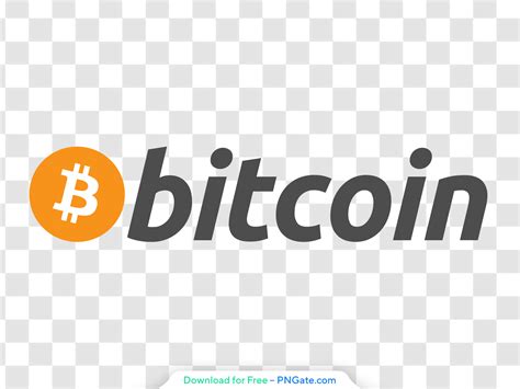 Bitcoin Main Horizontal Logo With Orange Circle Free PNG PNGate