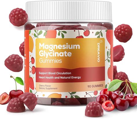 90 Count Magnesium Glycinate Gummies 400mg Washwagandha Supplement