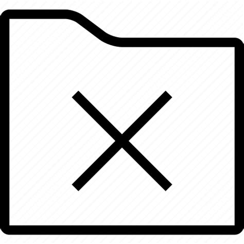 corrupted error files folder mark x icon