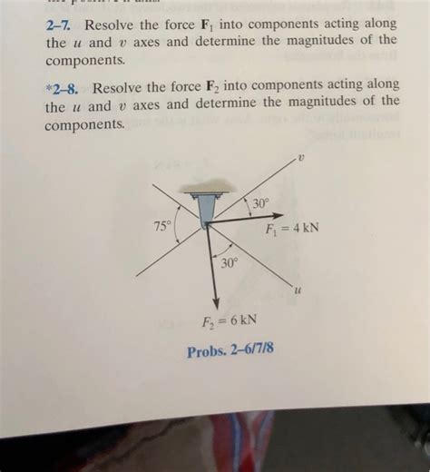 Solved 2 7 Resolve The Force Fi Into Components Acting Chegg Com